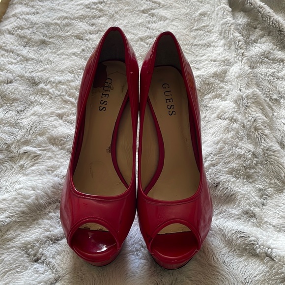Guess | Shoes | Red Guess High Heels Size 75 | Poshmark